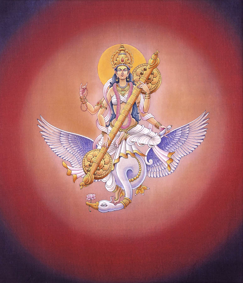 Saraswati The Goddess Of Knowledge Sagar World Blog
